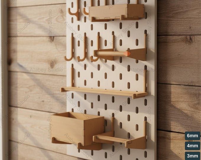 Custom Pegboard Display - Adjustable Hooks and Shelves - Perfect for ...
