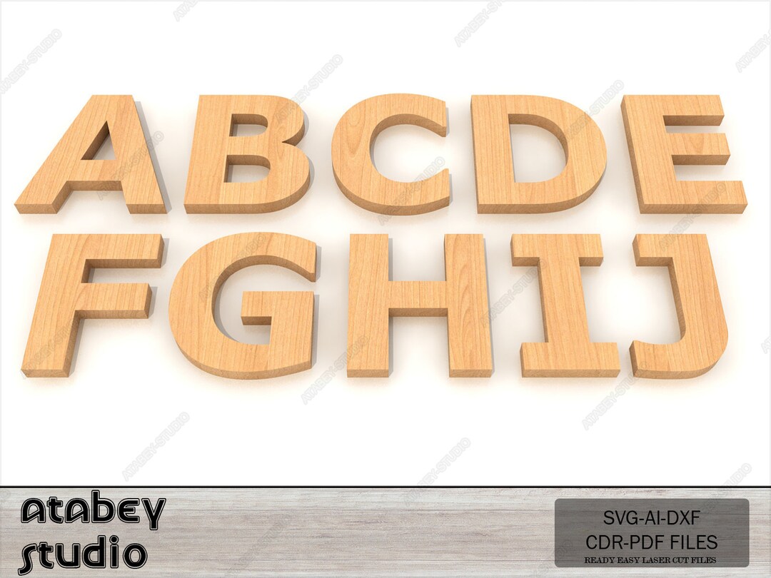 Custom Laser Cut Alphabet Letters for DIY Home Decor - Perfect for ...
