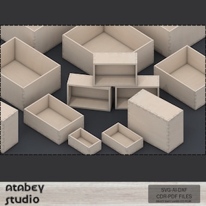 DIY Wooden Box Cutting Files - Laser Cut Wooden Boxes - Perfect for 6mm ...