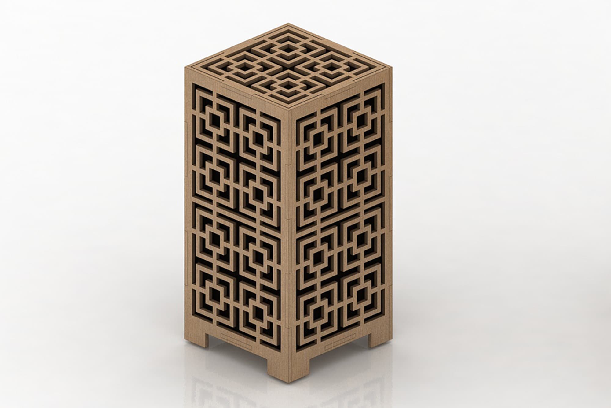 Lamp Laser Cut Cnc Router Plans Desk Lamp Wooden Wooden Lamp Vector ...