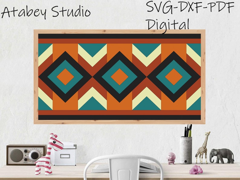 Aztec Barn Quilt Svg Laser Cut Files for Glowforge Projects | Etsy