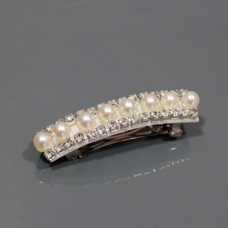 Silver Barrette - Etsy