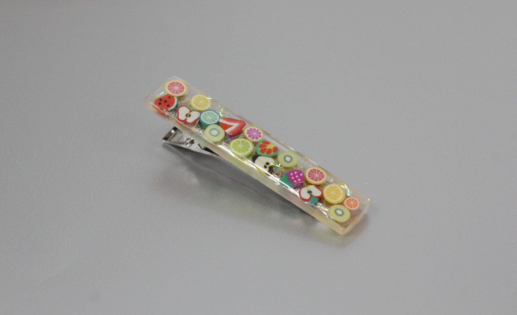 Summer Fruits Resin Hair Clip Handmade Cute Alligator Clip for Girl or ...