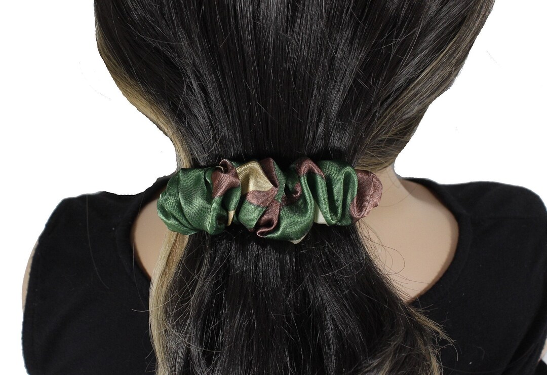 Military Style Camo Barrette Scrunchie Hair Clip for Women or Girls ...