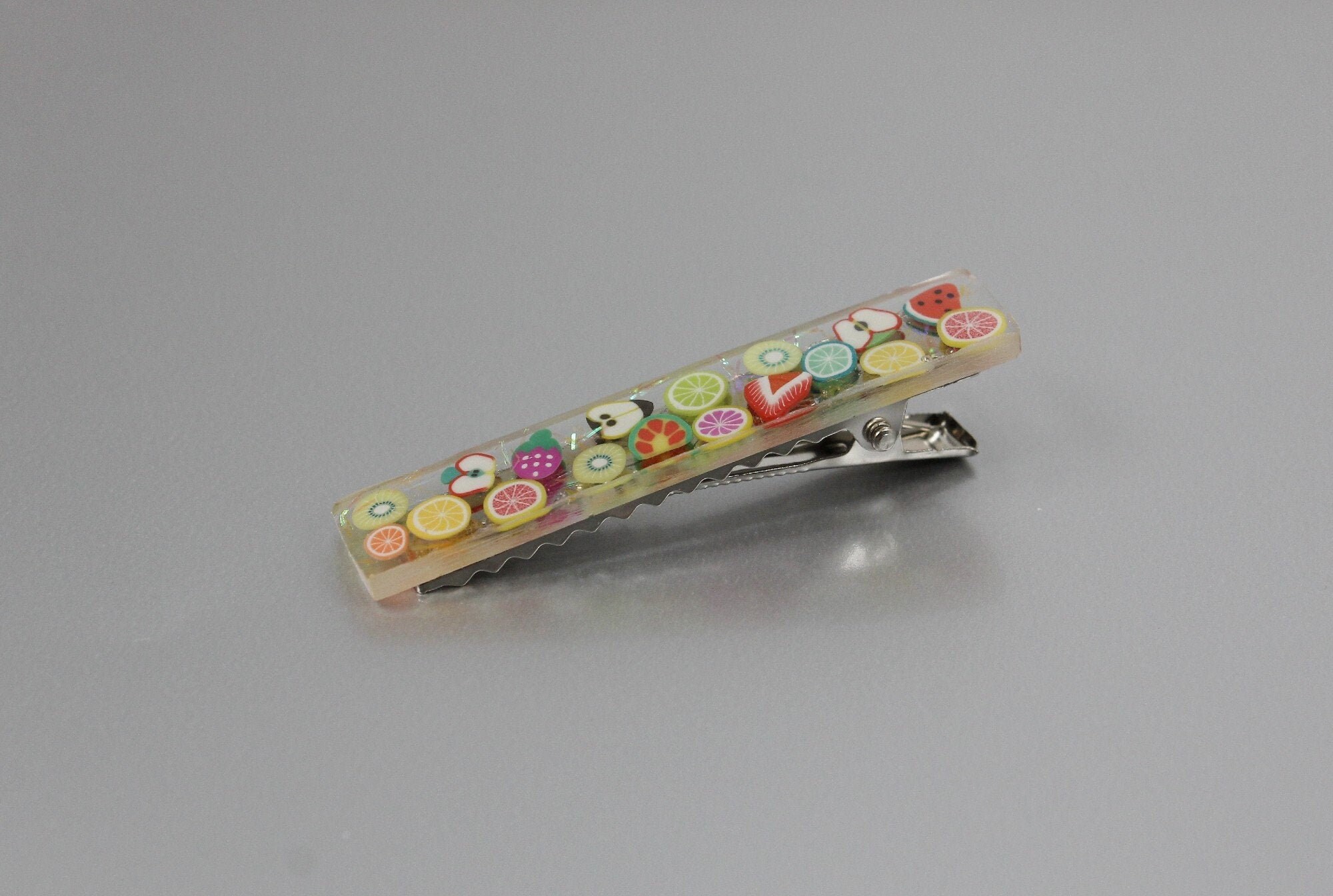Summer Fruits Resin Hair Clip Handmade Cute Alligator Clip for Girl or ...