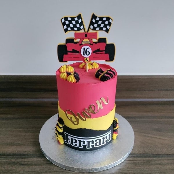 Ferrari Cake Topper - Etsy UK