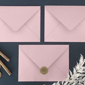 Blush Pink Envelopes for Wedding Invitations, Pale Pink Envelopes for ...