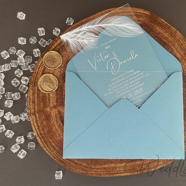 Transparent Wedding Invitation - Etsy