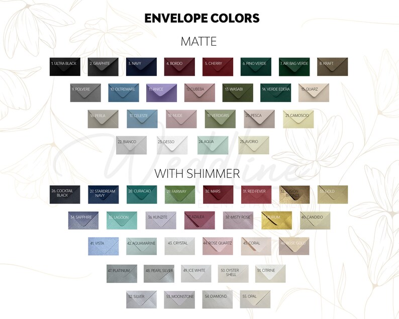 Botanical Design Invitations Wedding Invitation With Gold Print Clear ...