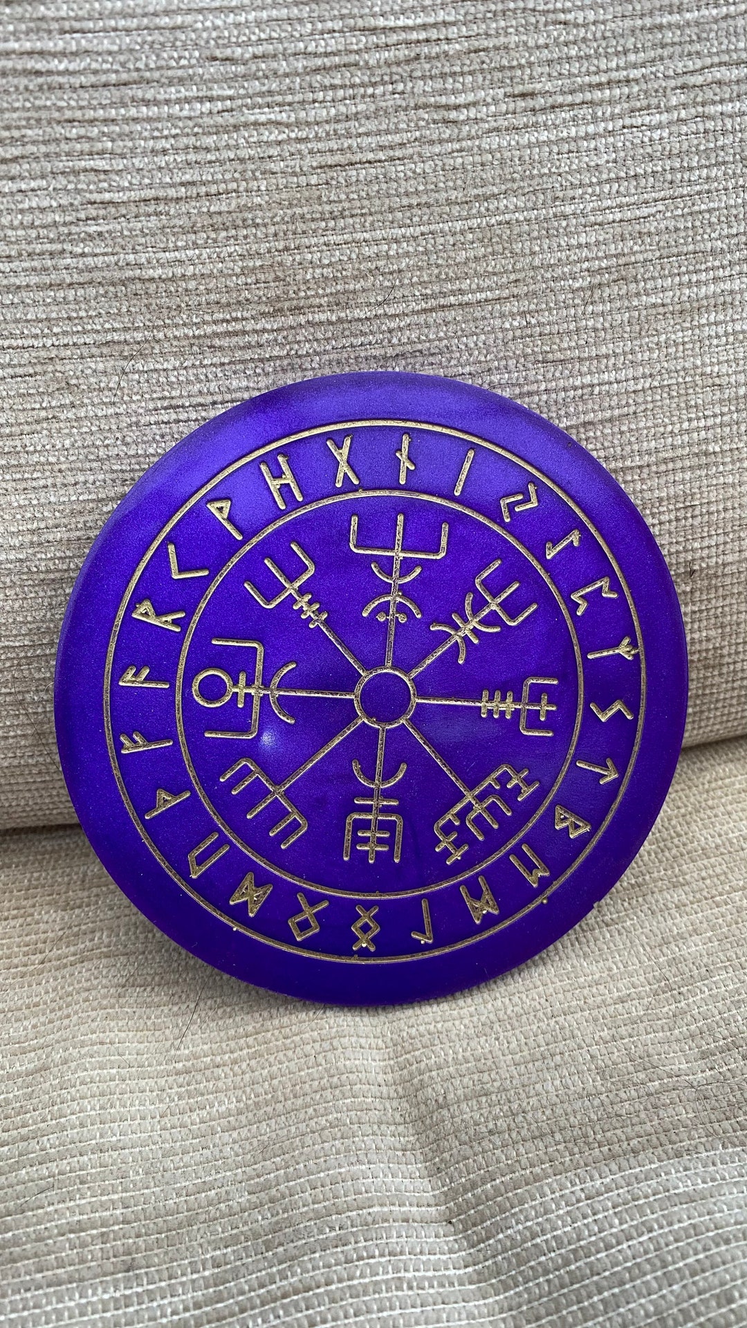 Resin Vegvisir Viking Compass Coaster - Etsy