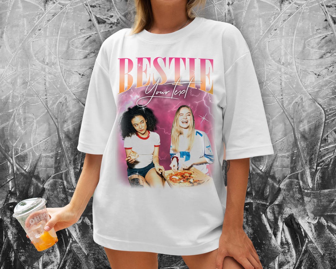 Custom Best Friend Bootleg Shirt, Personalized 90s Vintage Rap Tee ...