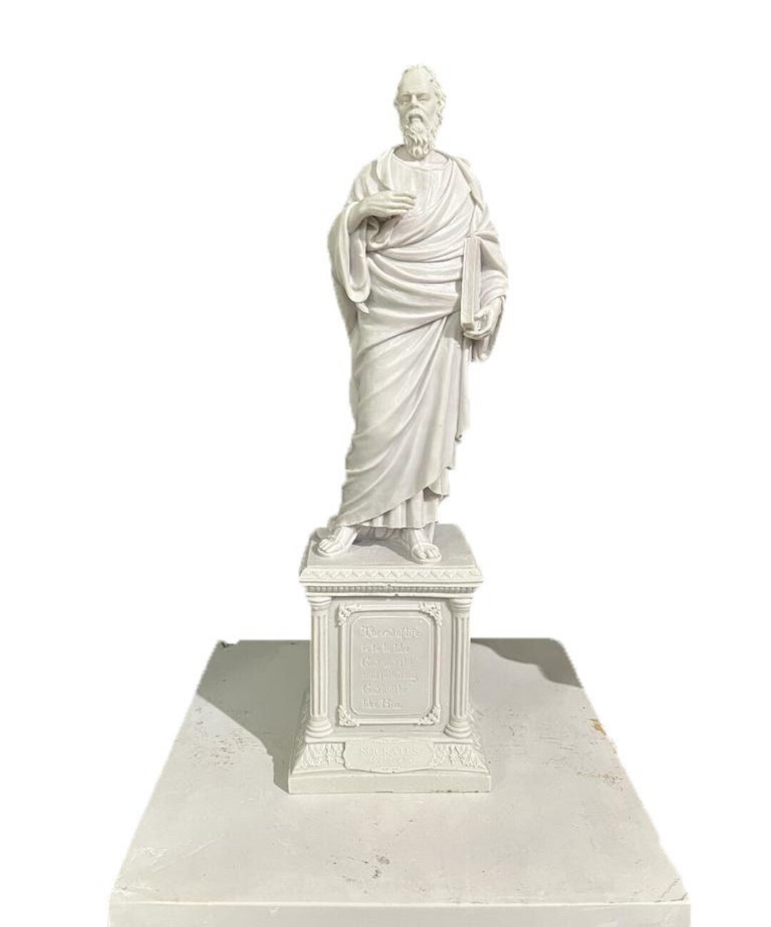 Large Antique Socrates Statue, 14.2 Inches 36 Cm, Socrates Bust Statue ...
