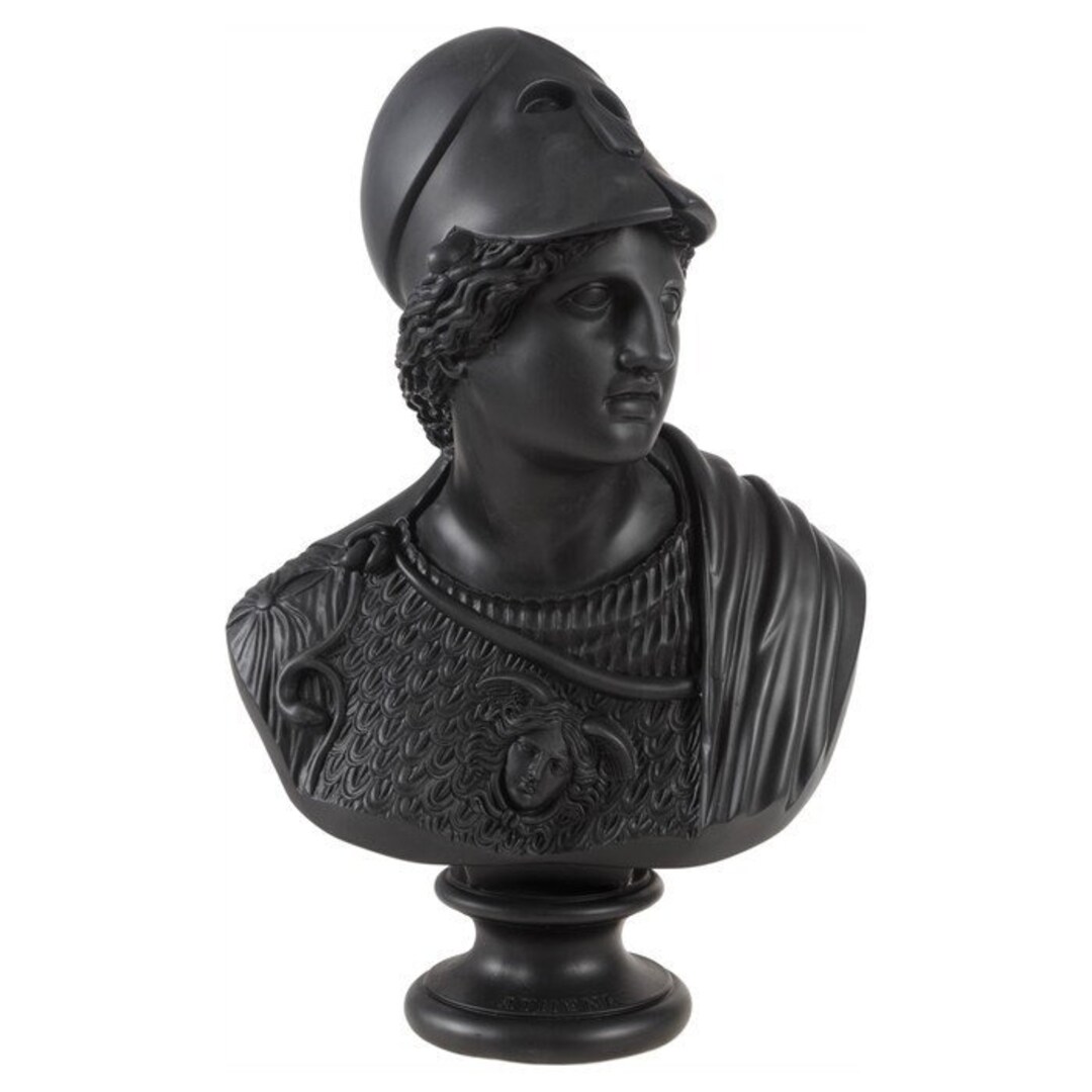 Athena Statue Ancient Greek Roman Goddess Sculpture Black - Etsy