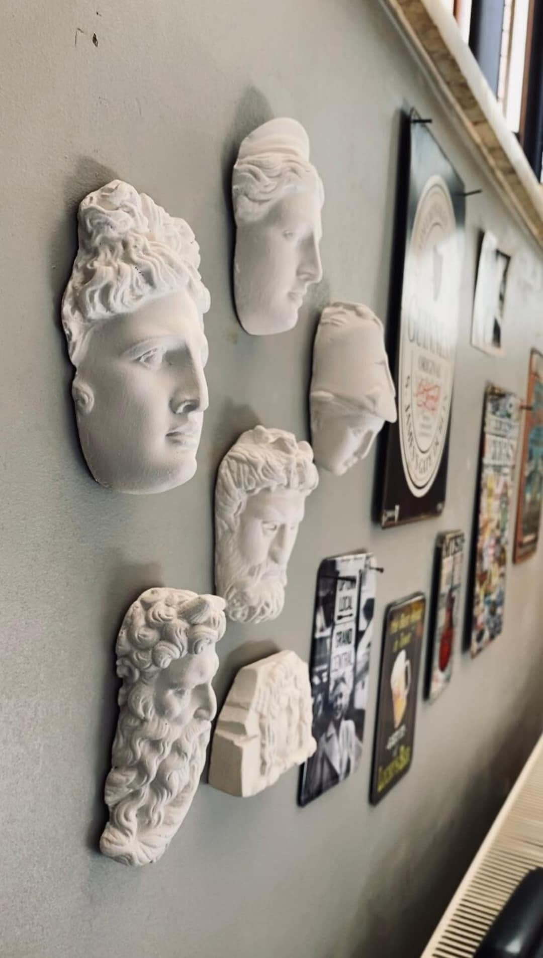 Wand-Dekor Mythologische Wandbüsten Athena, Apollo, Artemis, Zeus ...