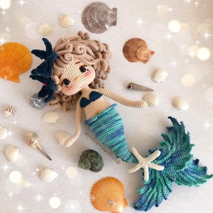 ENGLISH PATTERN Sea Star Mermaid Amigurumi PDF - Etsy