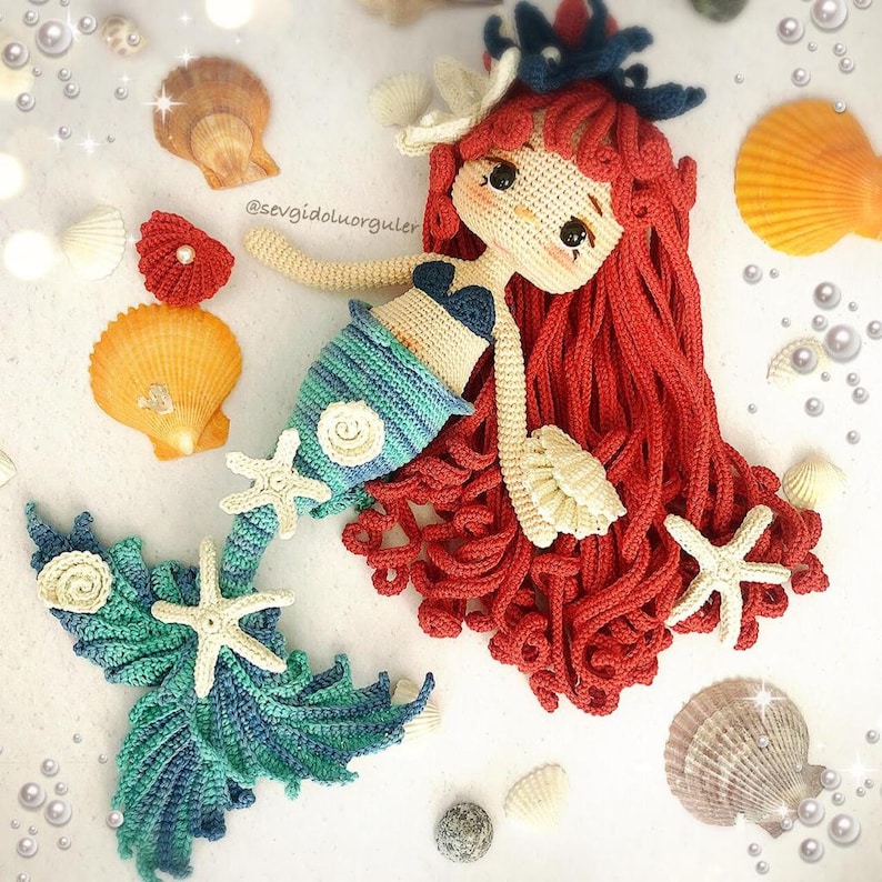 ENGLISH PATTERN Sea Star Mermaid Amigurumi PDF - Etsy