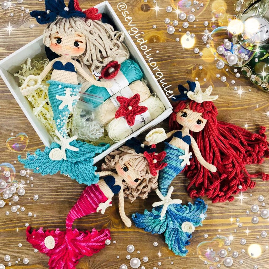 ENGLISH PATTERN Sea Star Mermaid Amigurumi PDF - Etsy