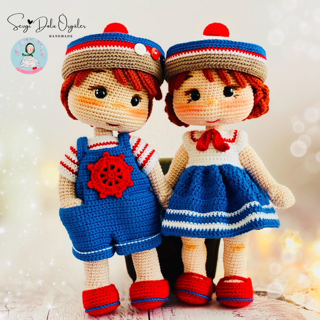ENGLISH PATTERN "mariner Siblings Recep Şevval" Amigurumi PDF - Etsy