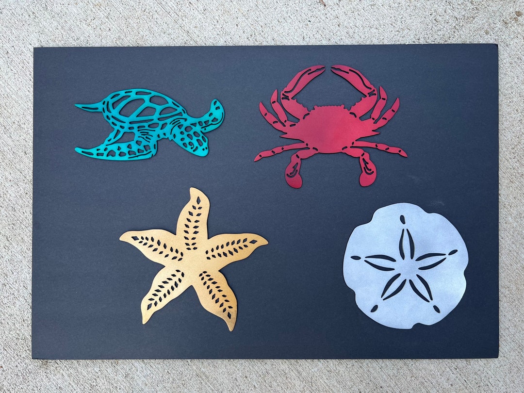 Beach Decor | Crab | Sand Dollar | Starfish | Turtle - Etsy