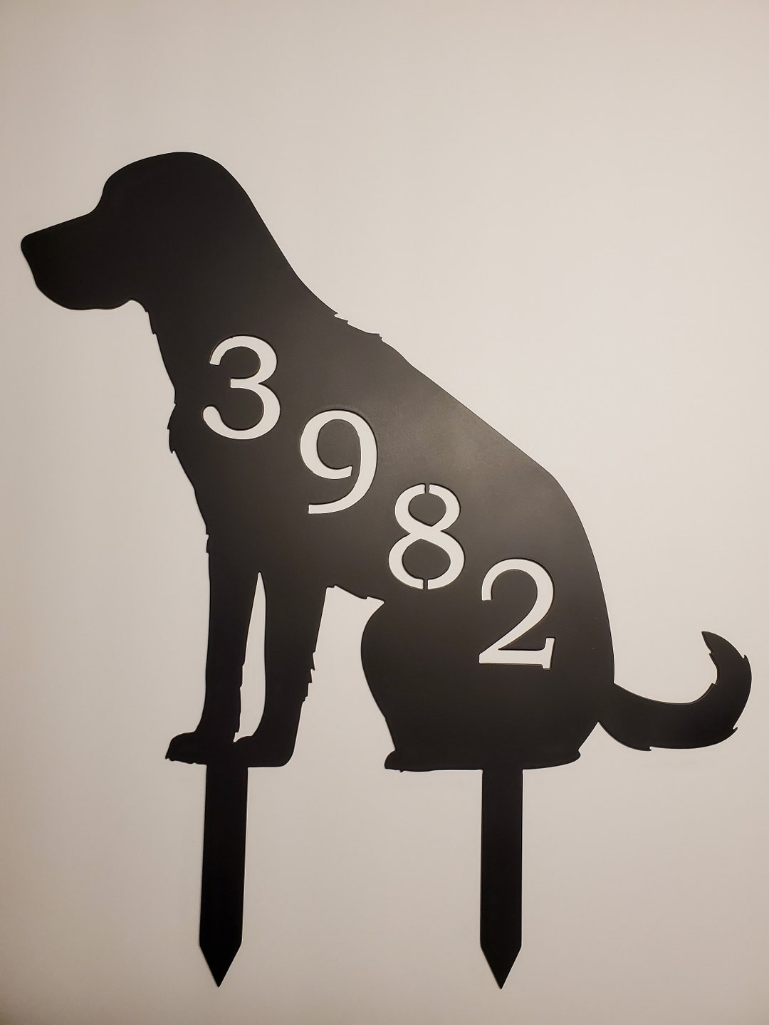Labrador Retriever House Number Sign - Etsy