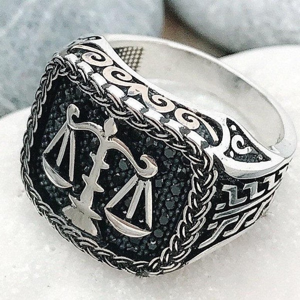 Scale of Justice Ring - Etsy