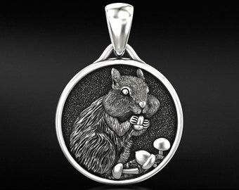 Chipmunk Pendant - Etsy