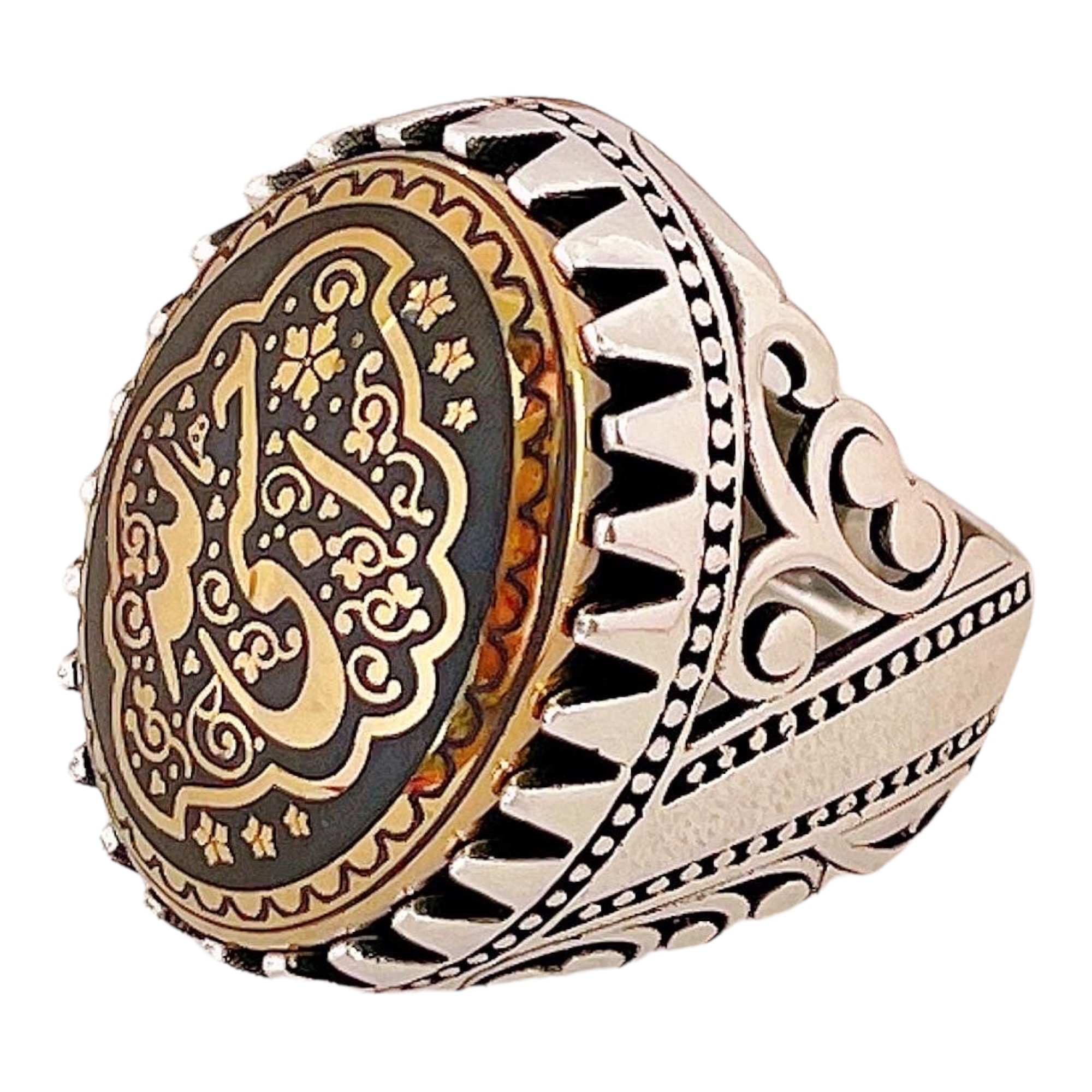 Arabic Shia Islamic Islam Calligraphy Men Woman Ring Special - Etsy