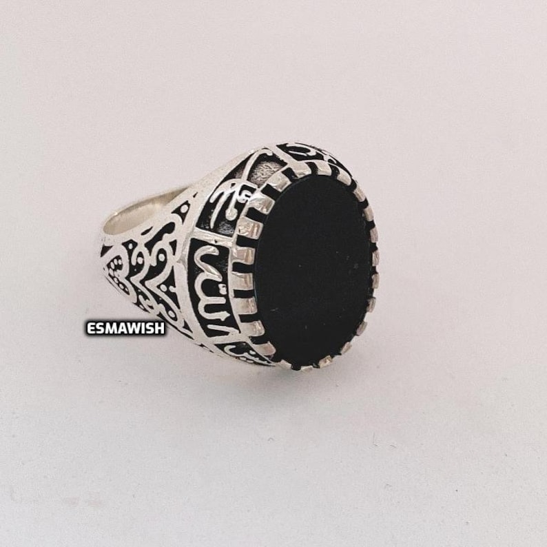 Handmade Shia Allah Ring Men's Woman's Yemeni Aqeeq - Etsy