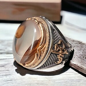 Hz Ali Ya Ali Ya Hossein Hussein Natural Shajar Yemeni Agate Stone 925 ...