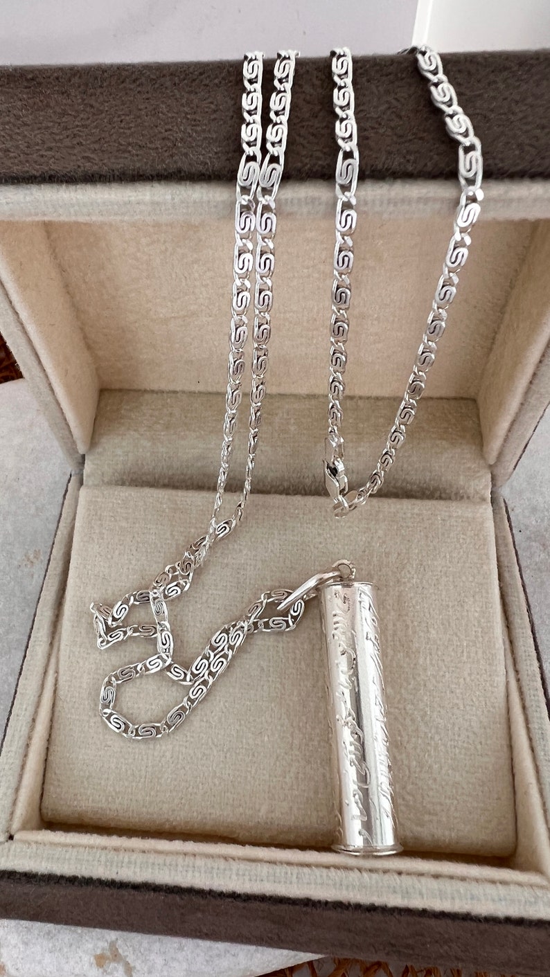 Shia Islamic 925 Sterling Silver Hirz Iman Javad Jawaad on Deer Skin ...