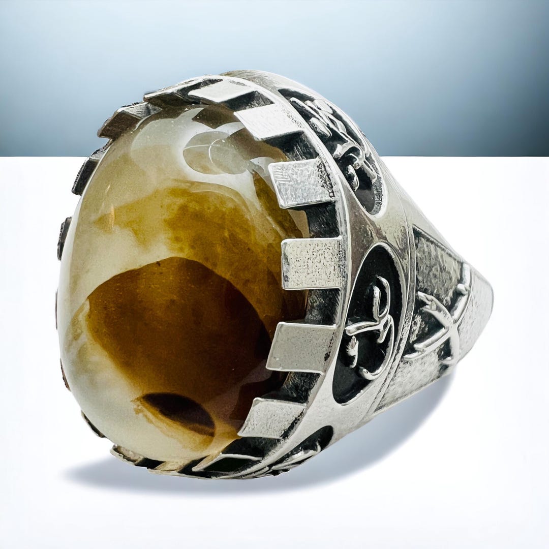 Hz Ali Sword,zulfiqar Natural Sulaimani Devil Eye Yemeni Agate ...