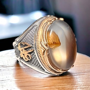 Hz Ali Ya Ali Ya Hossein Hussein Natural Shajar Yemeni Agate Stone 925 ...