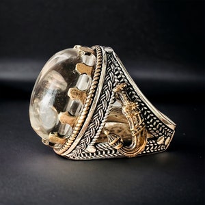 925 Silver Ring Islamic Genuine Dur Najaf Oval Shia Moslem - Etsy