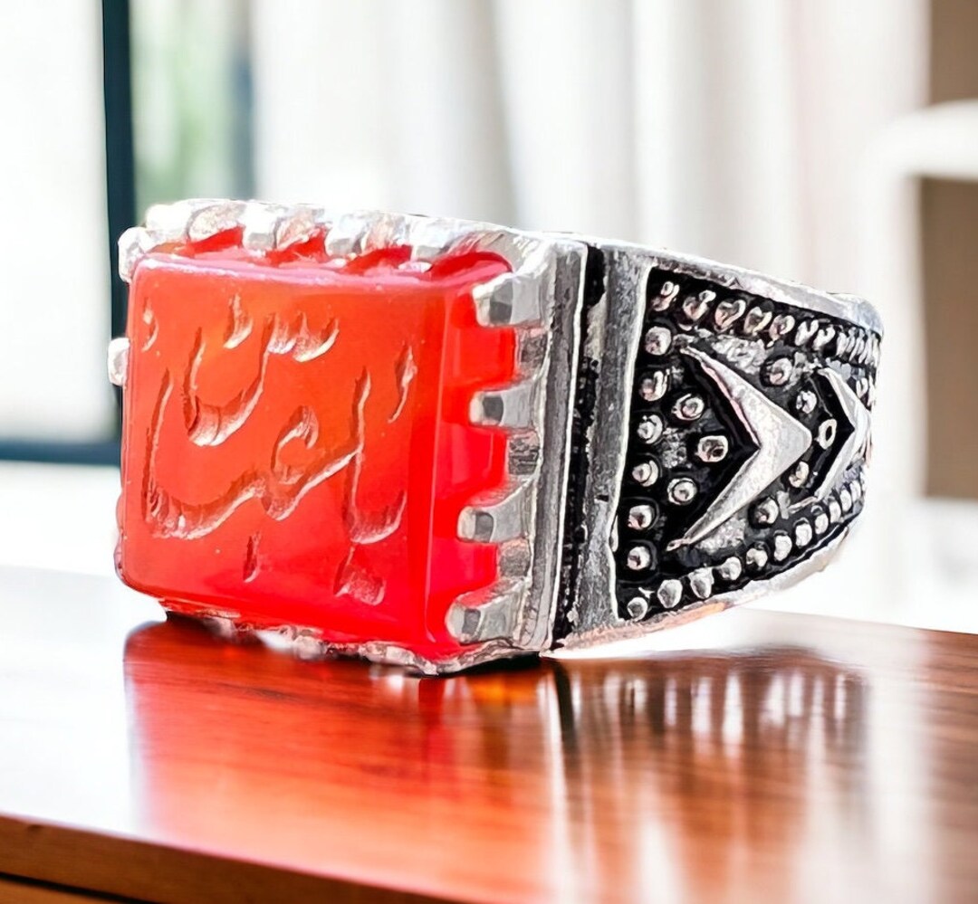 Light Natural Yemeni Agate Ahlulbayt Ehlibeyt Shia Ring Aqeeq Ahlulbayt ...
