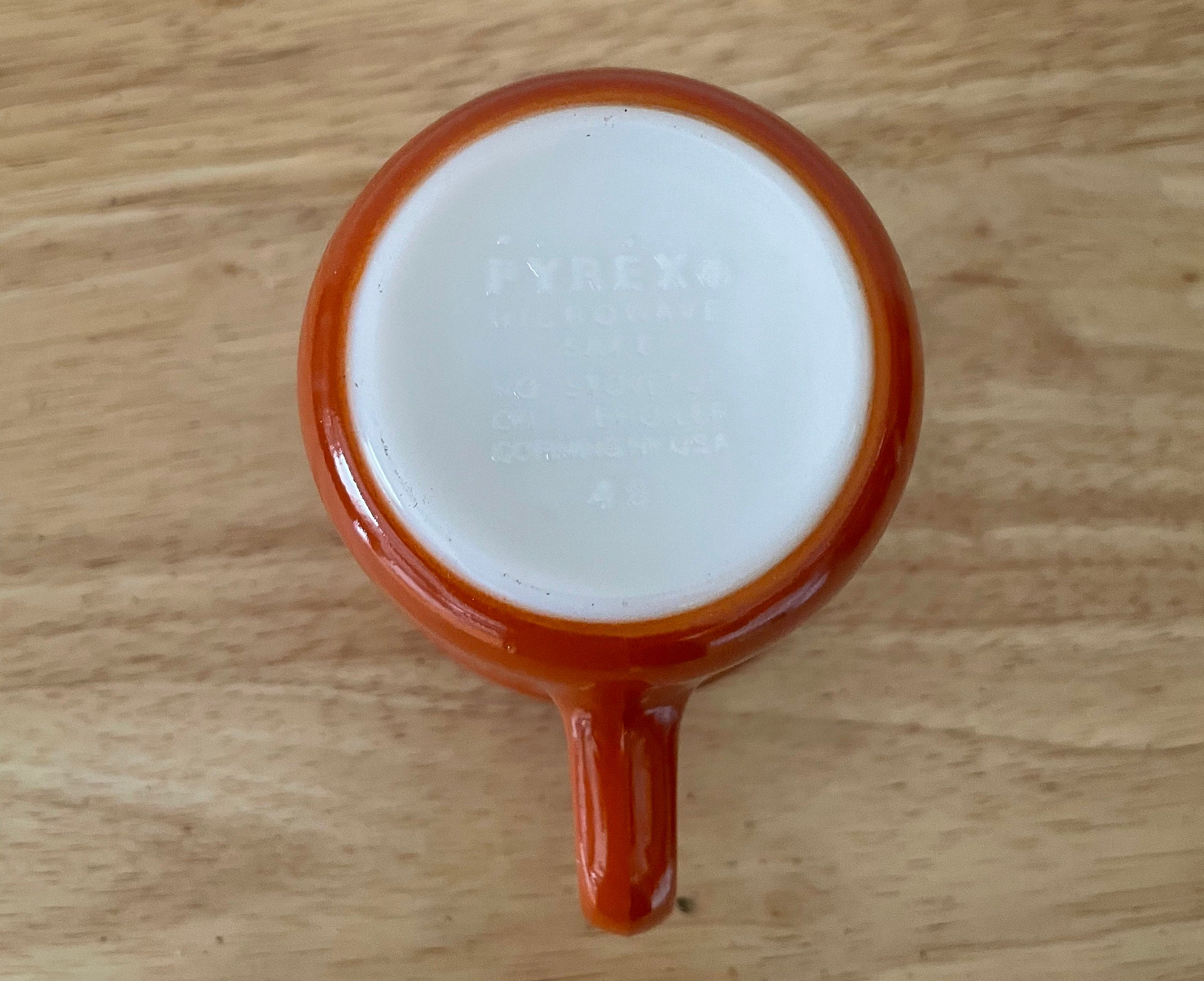 Pyrex/corning Burnt Orange Coffee Cup - Etsy UK