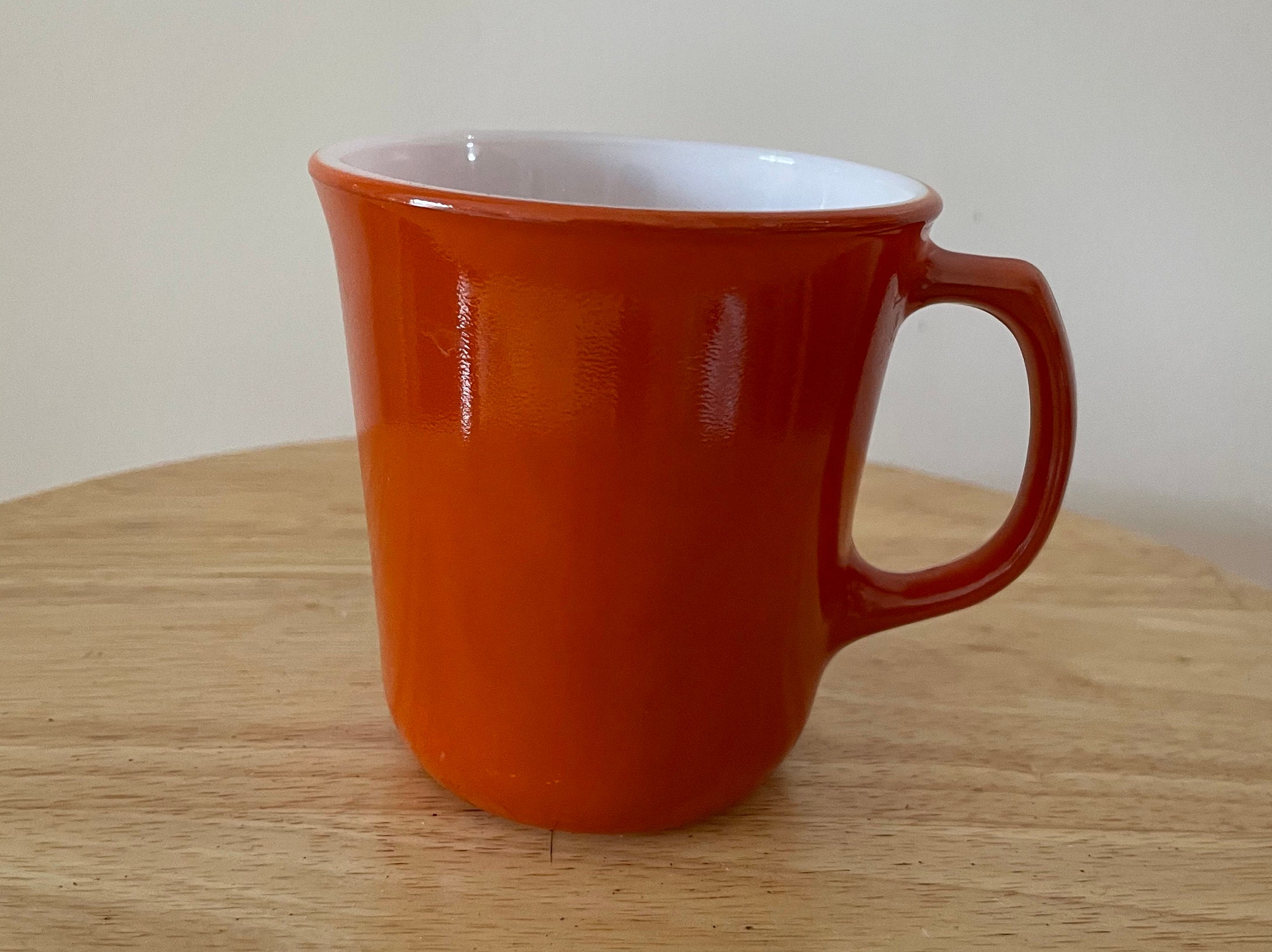 Pyrex/corning Burnt Orange Coffee Cup - Etsy UK