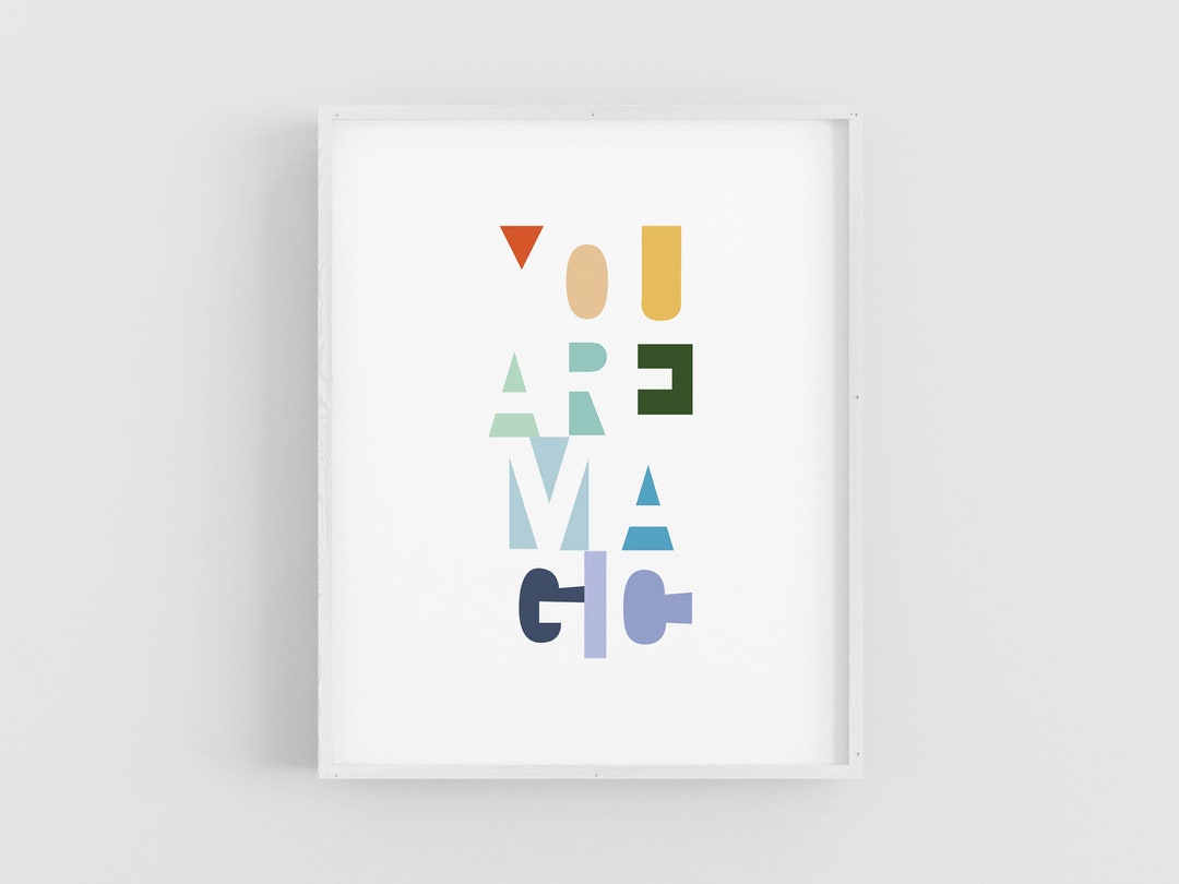 You Are Magic / DIGITAL PRINT / Kids Room Decor Nursery Classroom ...