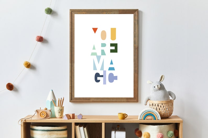 You Are Magic / DIGITAL PRINT / Kids Room Decor Nursery Classroom ...