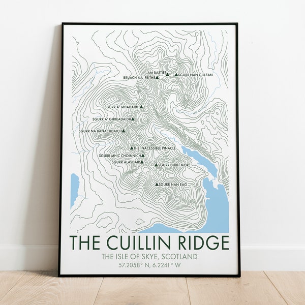 Contour Map - Etsy