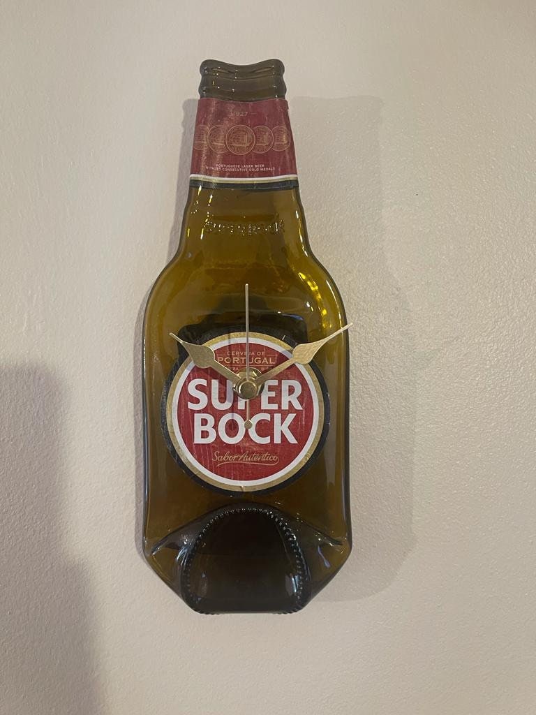 Super Bock Squashed / Flattened Bottle Wall Clock - Etsy