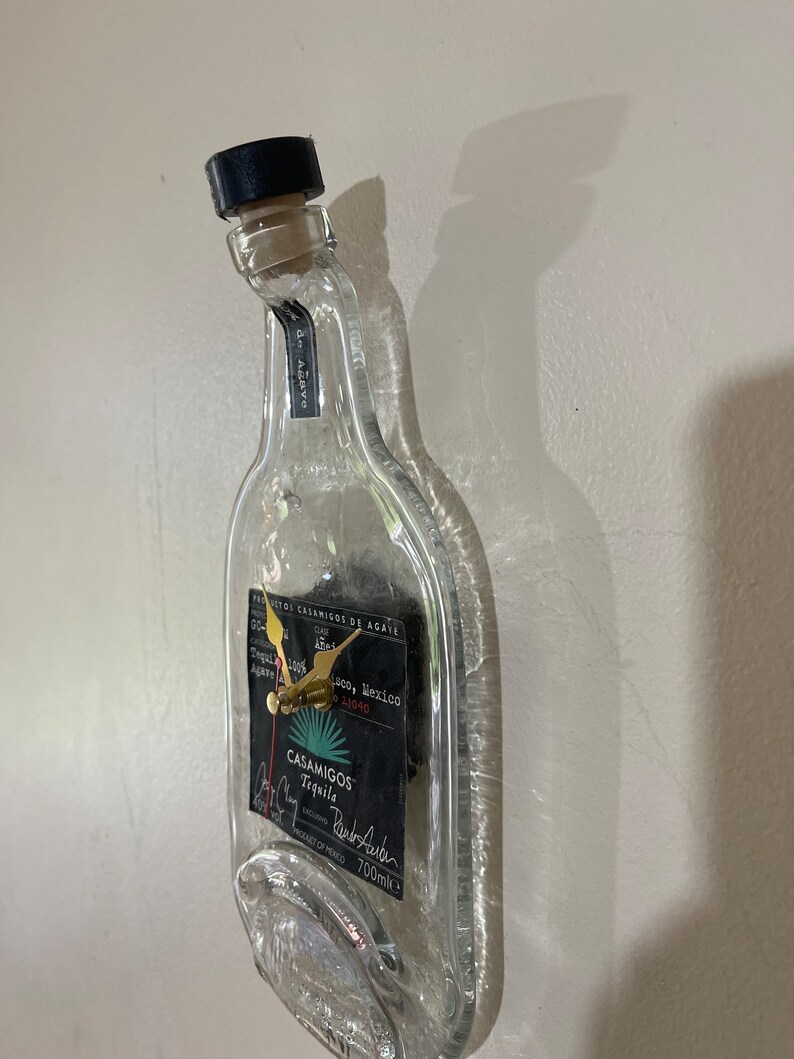 Casamigos Tequila Squashed / Flattened Bottle Wall Clock With Lid - Etsy