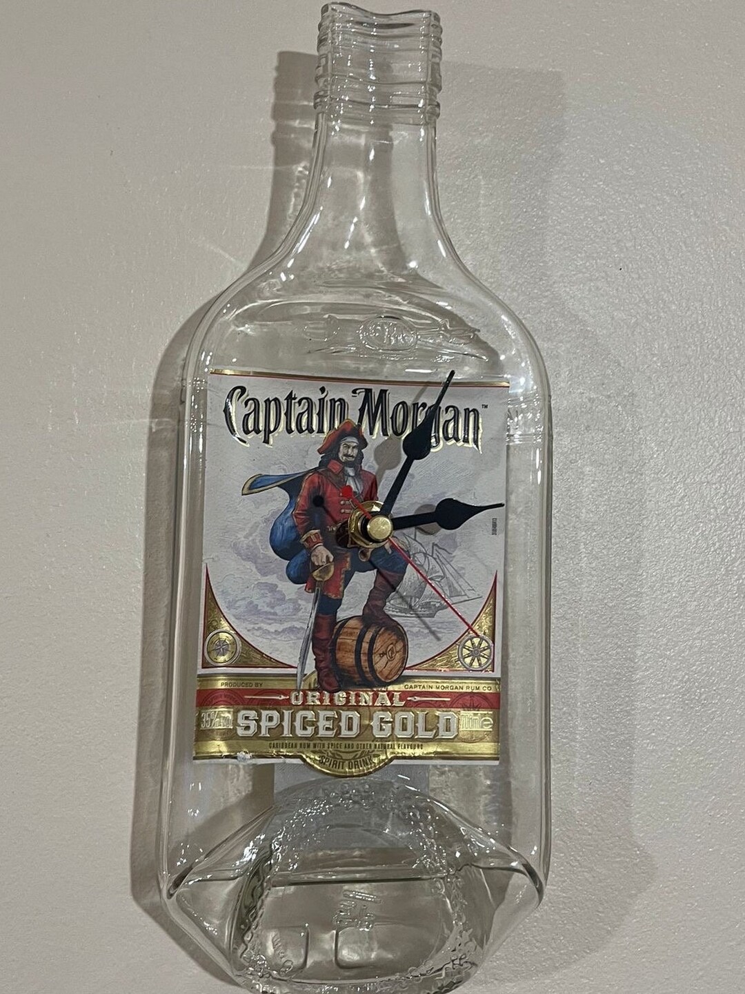 Captain Morgan Flattened/squashed Bottle Clock - Etsy