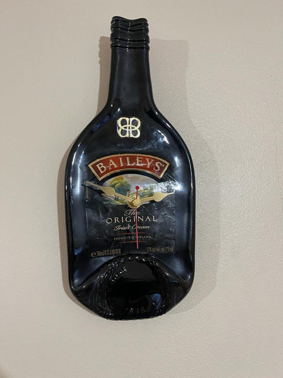 Baileys Irish Flattened/squashed Bottle Clock - Etsy