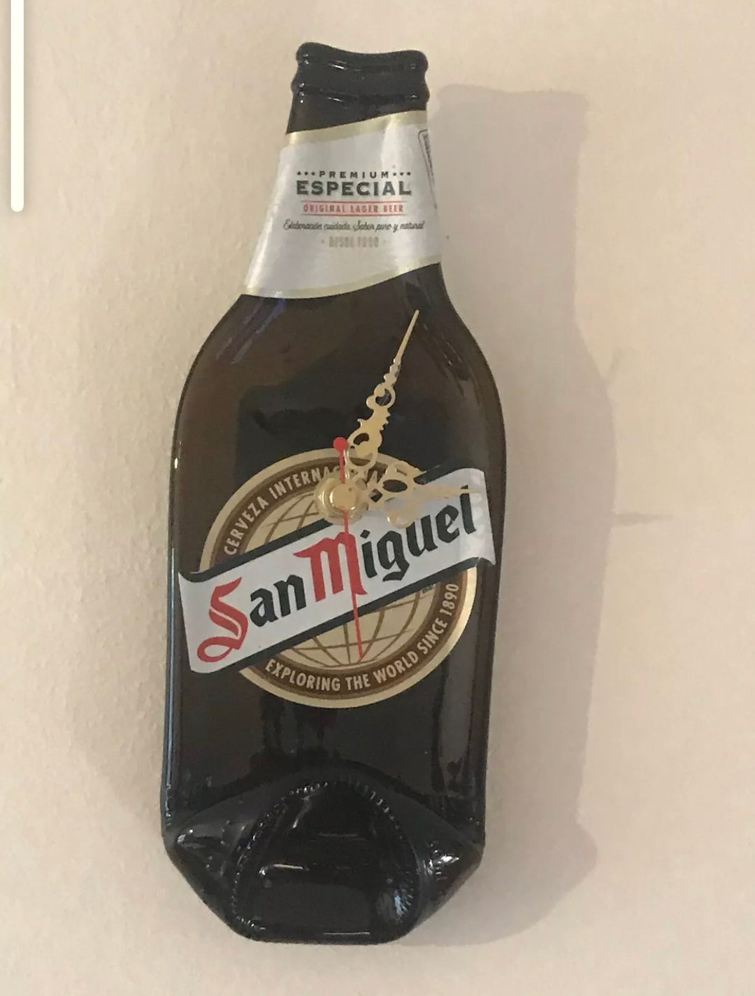 San Miguel Squashed / Flattened Bottle Wall Clock - Etsy