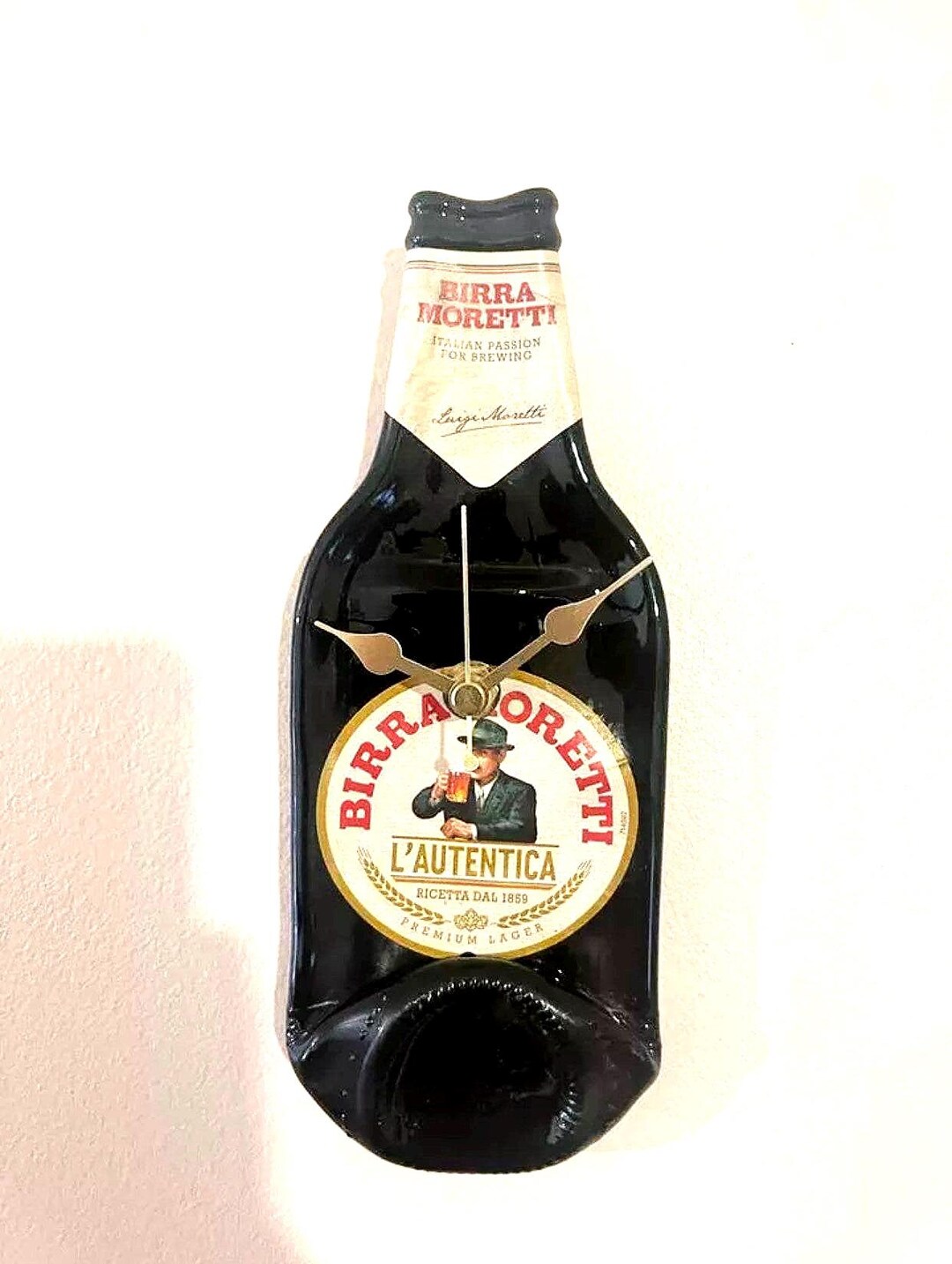 Birra Moretti Squashed / Flattened Bottle Wall Clock - Etsy