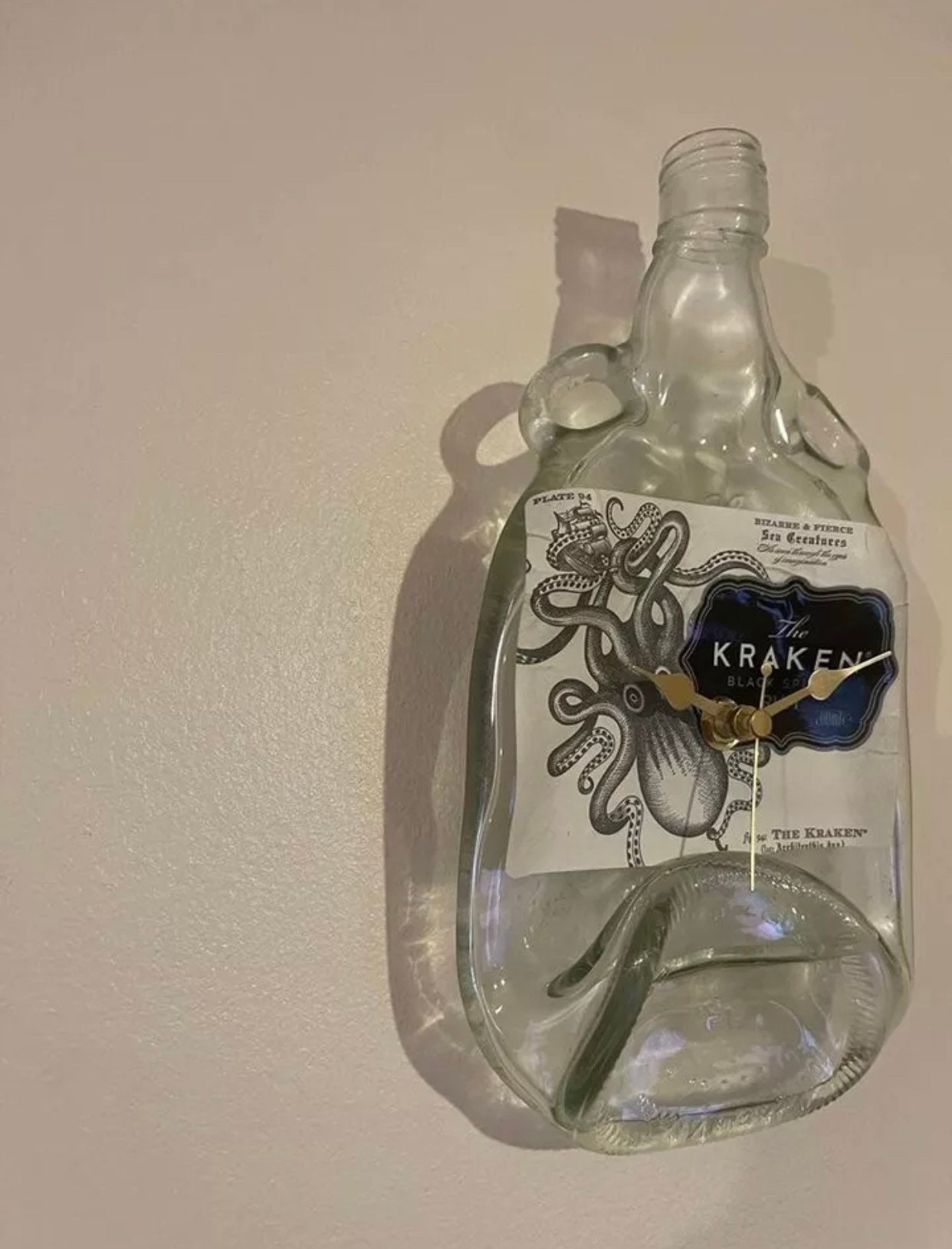 Kraken Rum Squashed / Flattened Bottle Wall Clock - Etsy Canada