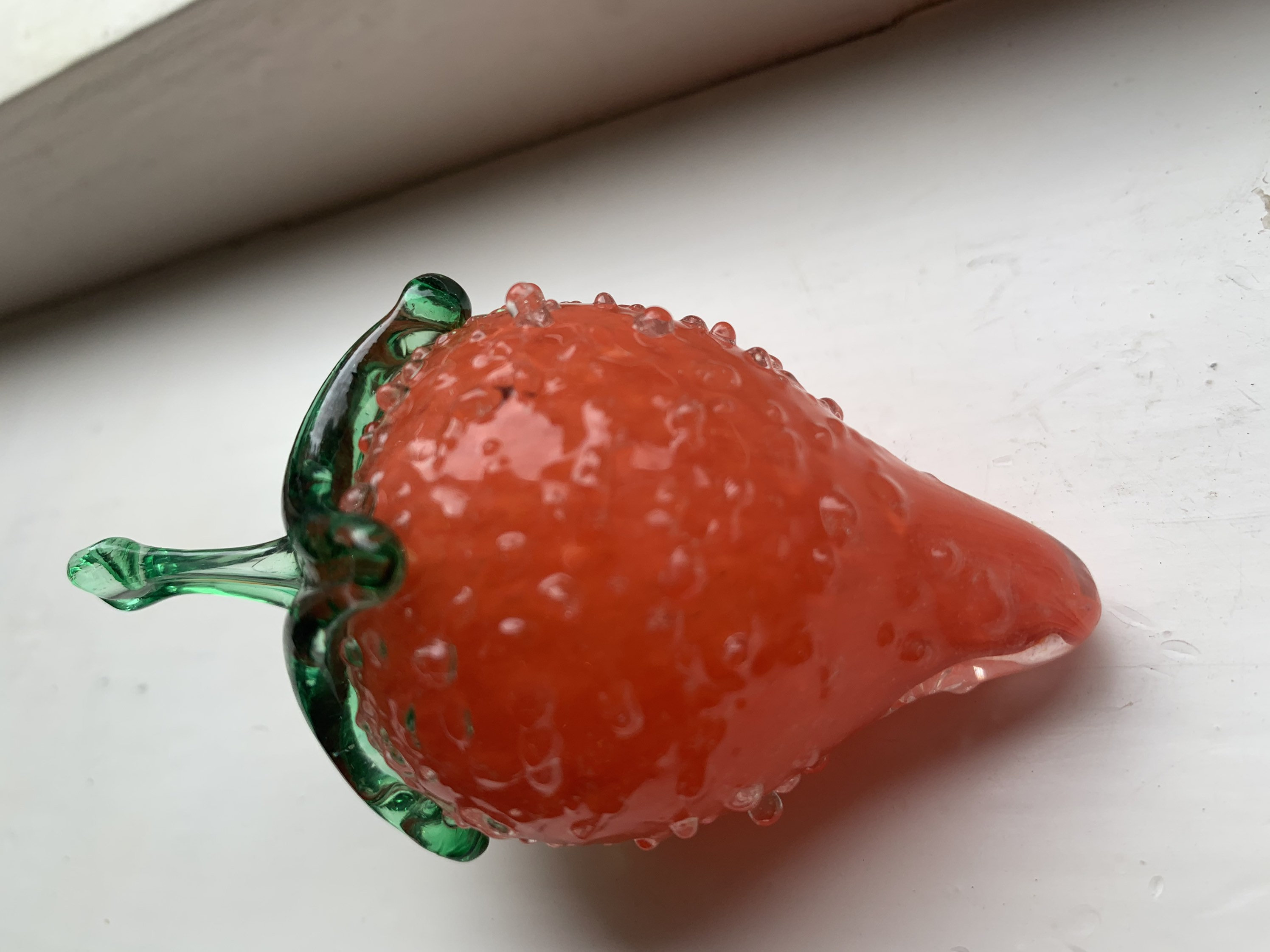 Handmade Glass Red Strawberry/ Fruit Bowl, Paperweight - Etsy