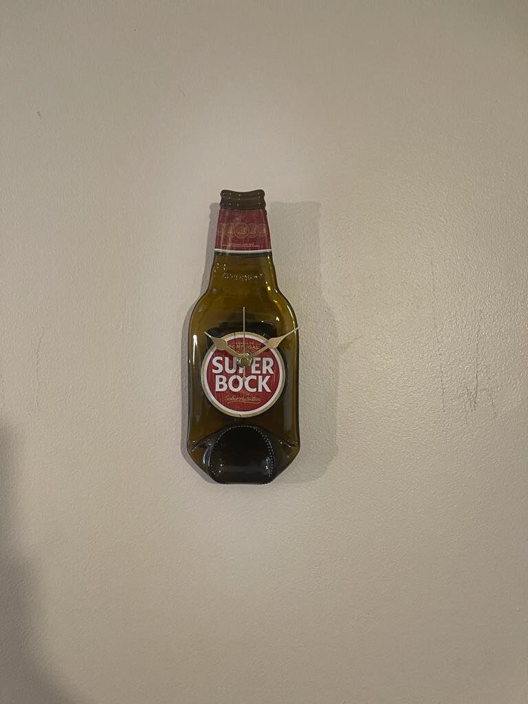 Super Bock Squashed / Flattened Bottle Wall Clock - Etsy