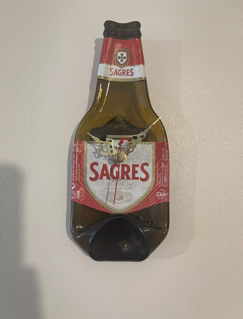 Sagres Cerveja Squashed / Flattened Bottle Wall Clock - Etsy