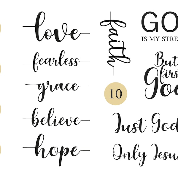Christian Word Art - Etsy
